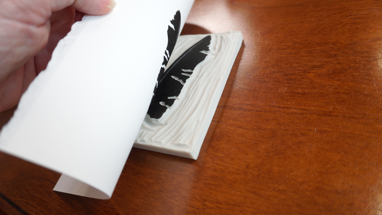 Linocut for beginners – inking and printing › The Weekend Beckons