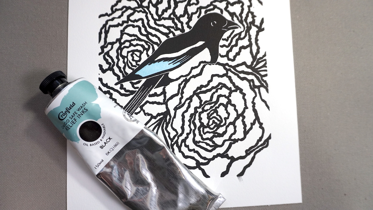 A close look at water and oil block print ink › The Weekend Beckons