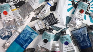 A close look at water and oil block print ink › The Weekend Beckons