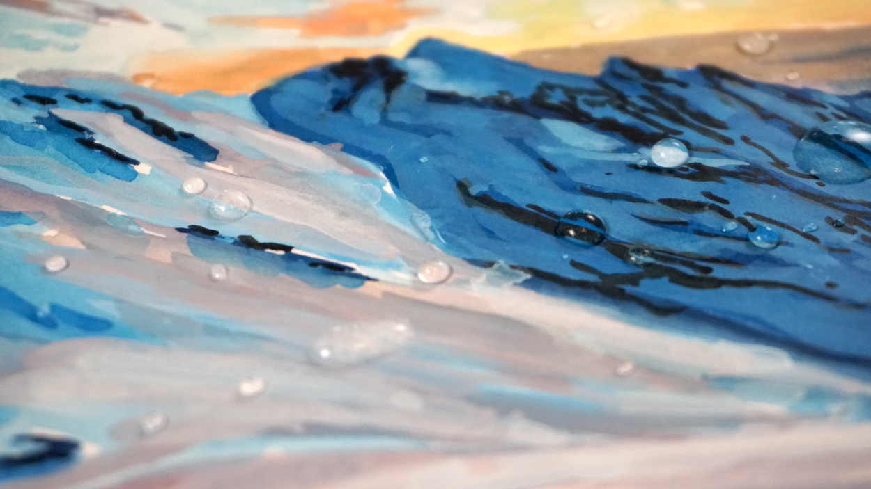 Protect gouache paintings with wax medium › The Weekend Beckons