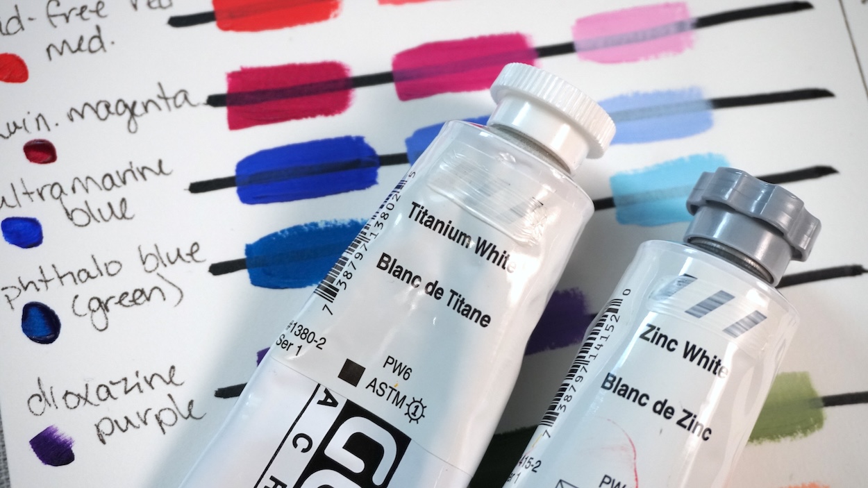 Titanium white and zinc white acrylic paint – what’s the difference ...