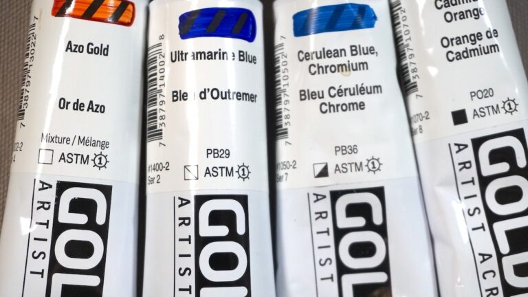 Decoding an acrylic paint tube label › The Weekend Beckons